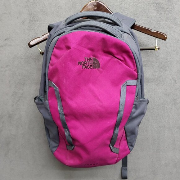The North Face | Bags | The North Face Vault Backpack Pink Gray Laptop ...
